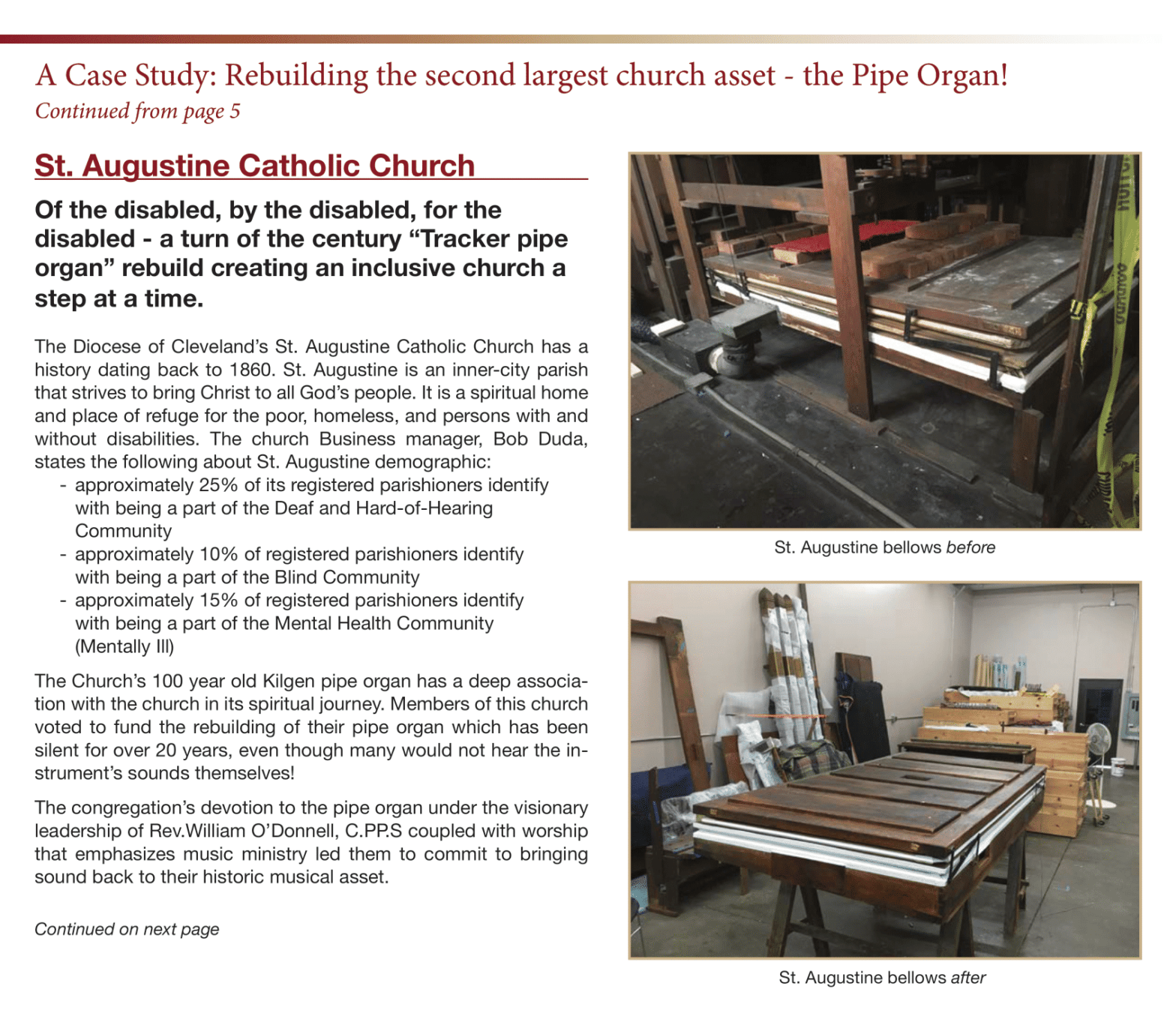 Of the Disabled: Restoring a Tracker Pipe Organ for All - Leek Pipe Organs